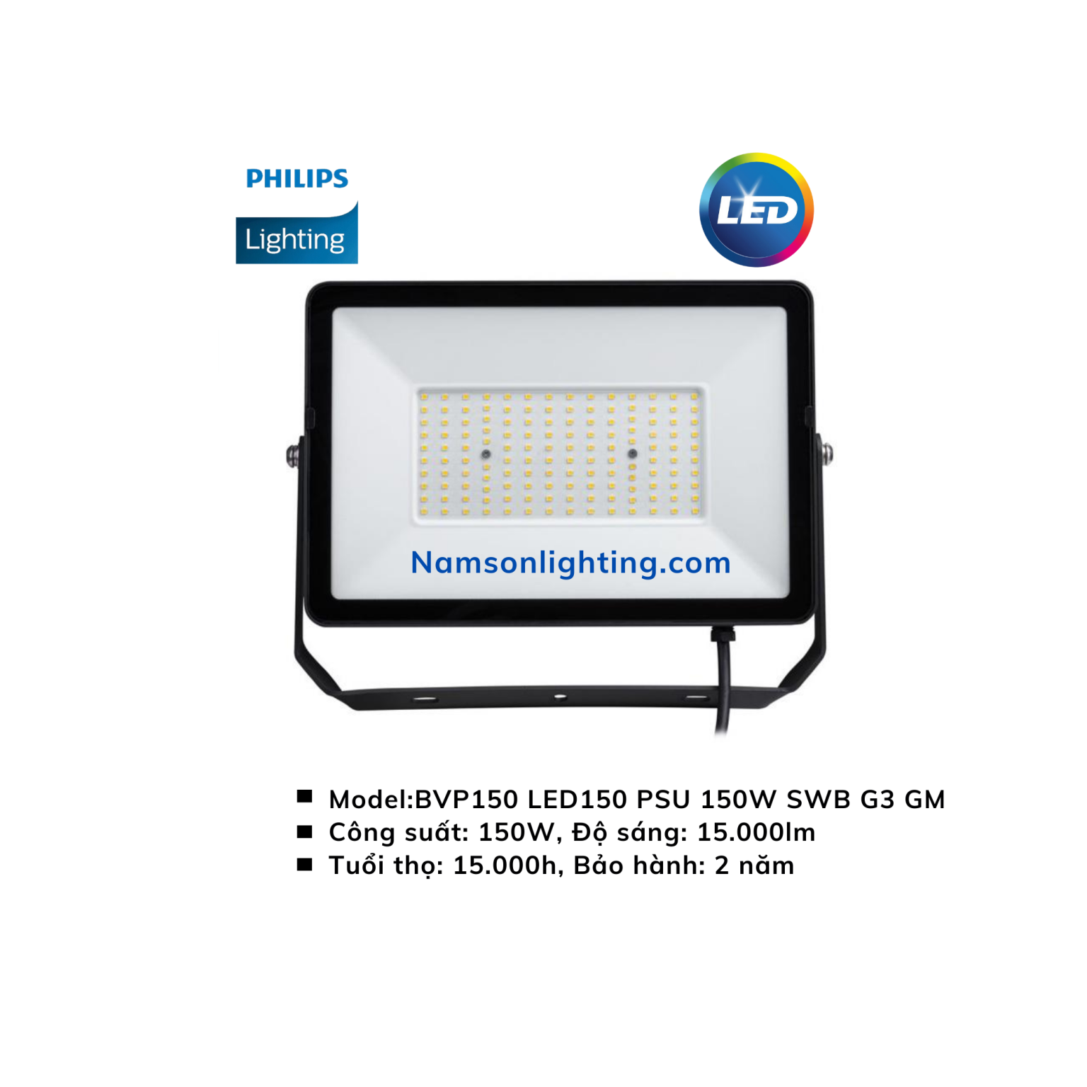 Đèn Led Pha Philips 150W-BVP150 LED150 PSU 150W SWB G3 GM - namsonlighting.com